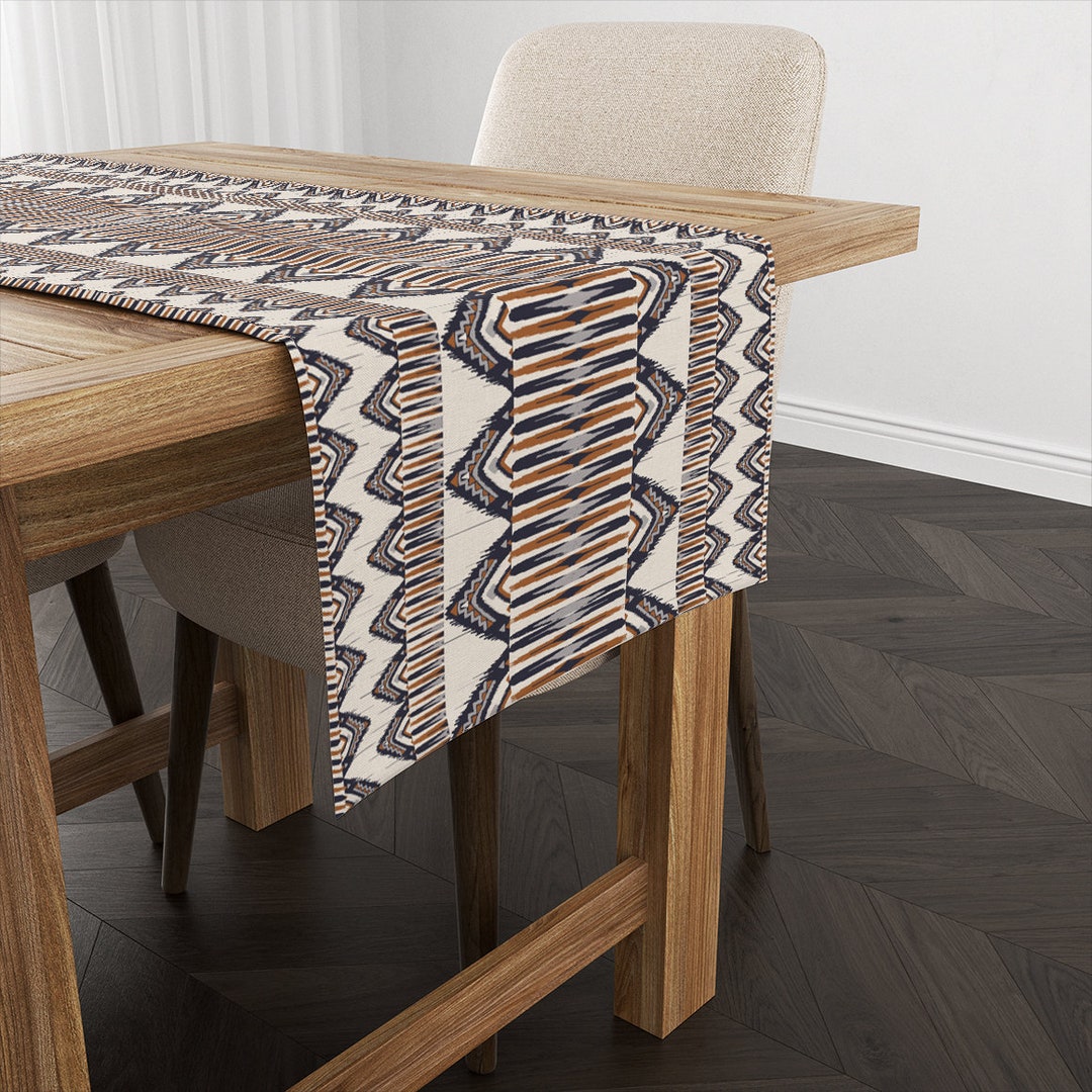 Ethnic Design Table Runner,boho Decor,ikat Floral Design,authentic ...
