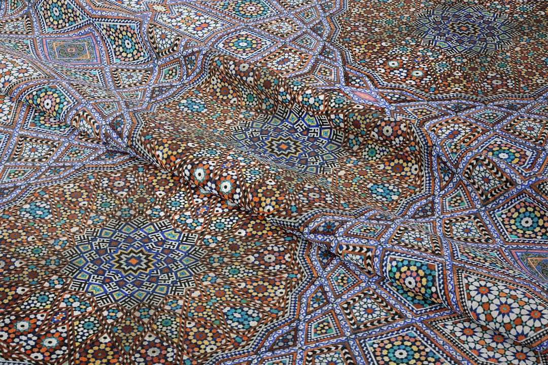 Ramadan Collection Colorful Mosaic Design Fabric Ramadan Decor islamic ...