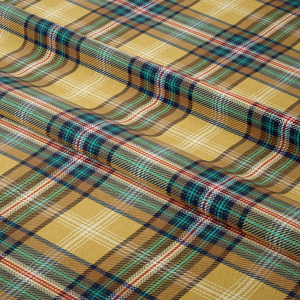 Yellow Plaid Fabric - Etsy