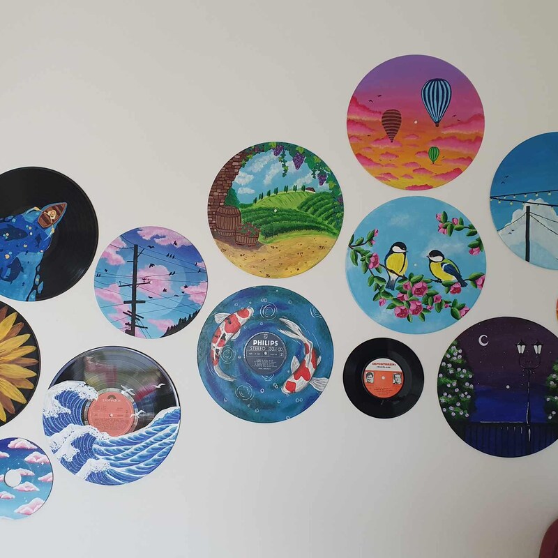 Vinyl Record Art - Etsy