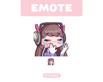 Cute DVA Overwatch Love Sticker Emote for Twitch Streamers - Etsy
