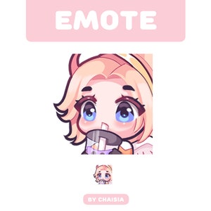 Cute DVA Overwatch Sticker Emotes Set Bundle for Twitch Streamers ...