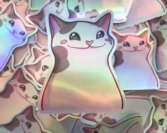 Pop Cat Sticker | Etsy