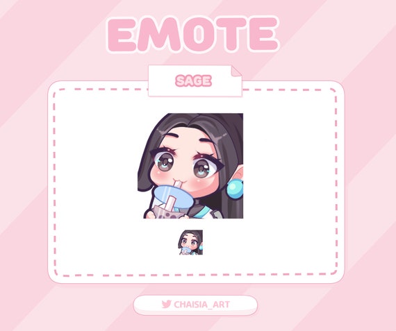 Valorant Sage Boba Sip Emote Sticker pour Twitch Streamers - Etsy France