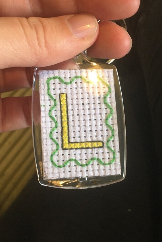 Personalised Letter Key Ring - Etsy