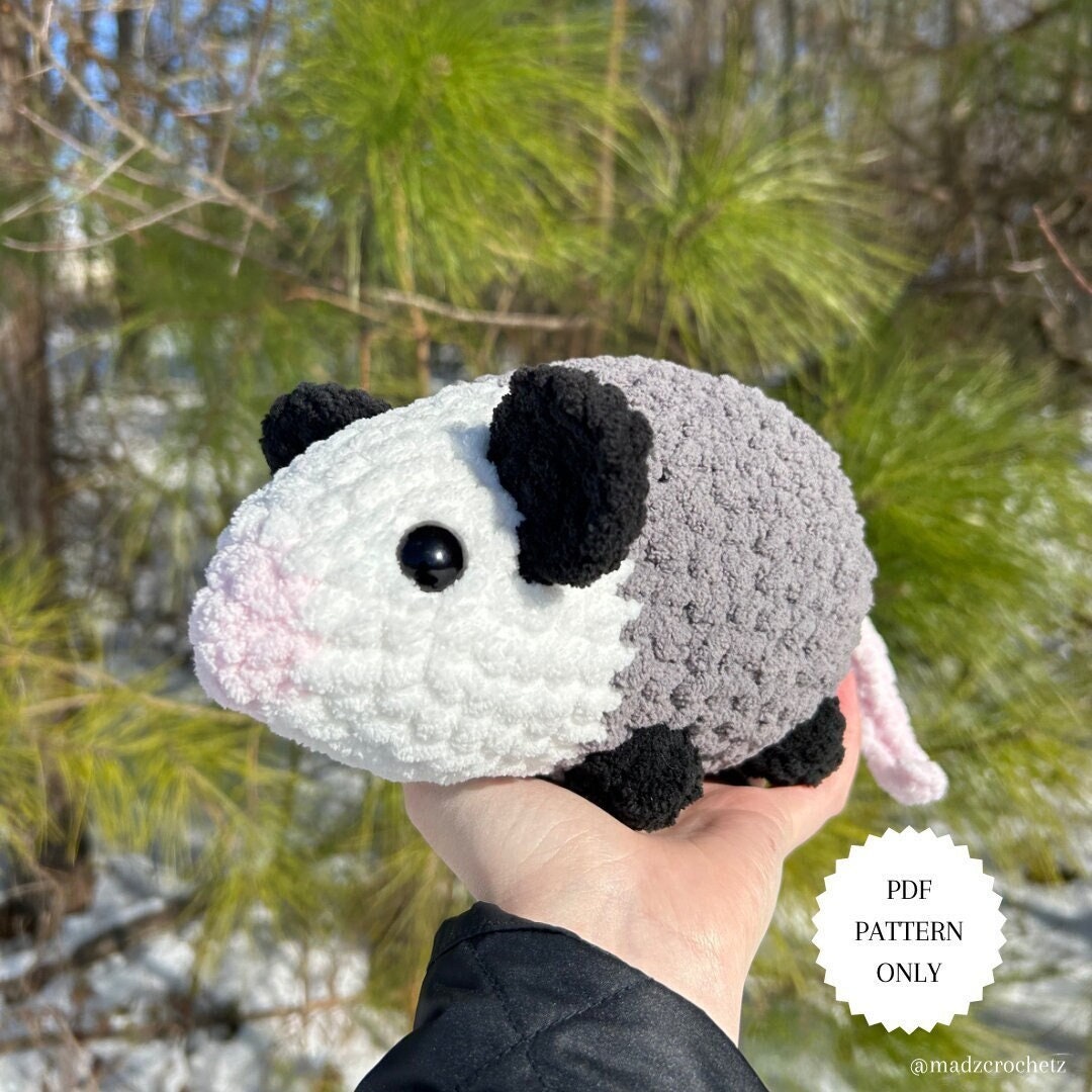 Low Sew Crochet Possum Pattern Pdf Pattern Amigurumi Cute Crochet ...
