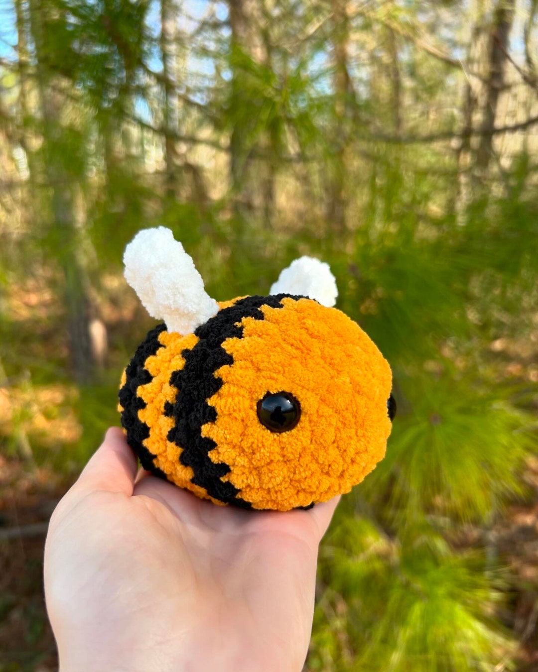 Crochet Bee Plushie Amigurumi Bee Stuffed Animal - Etsy