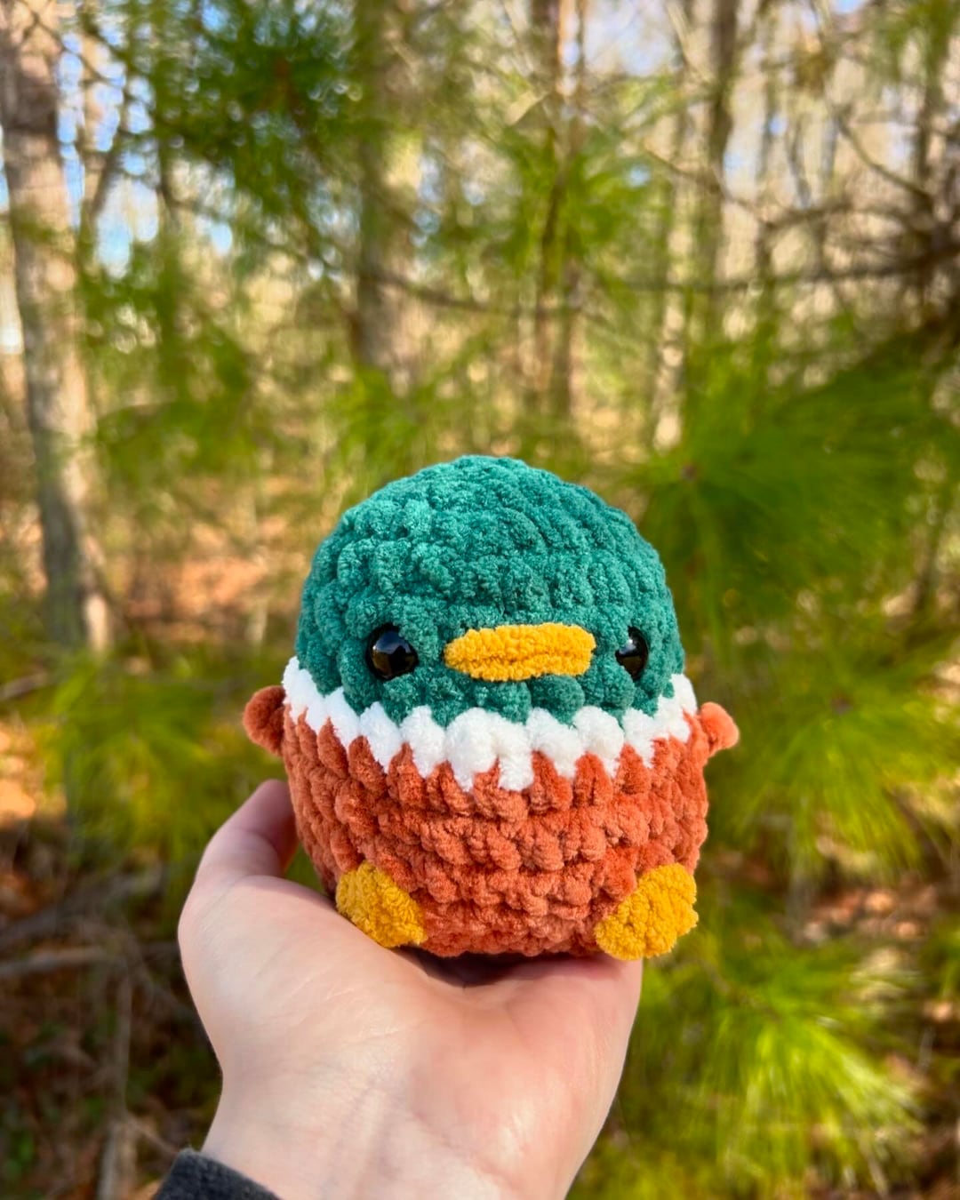 Crochet Mallard Duck Plushie Amigurumi Duck Stuffed Animal - Etsy