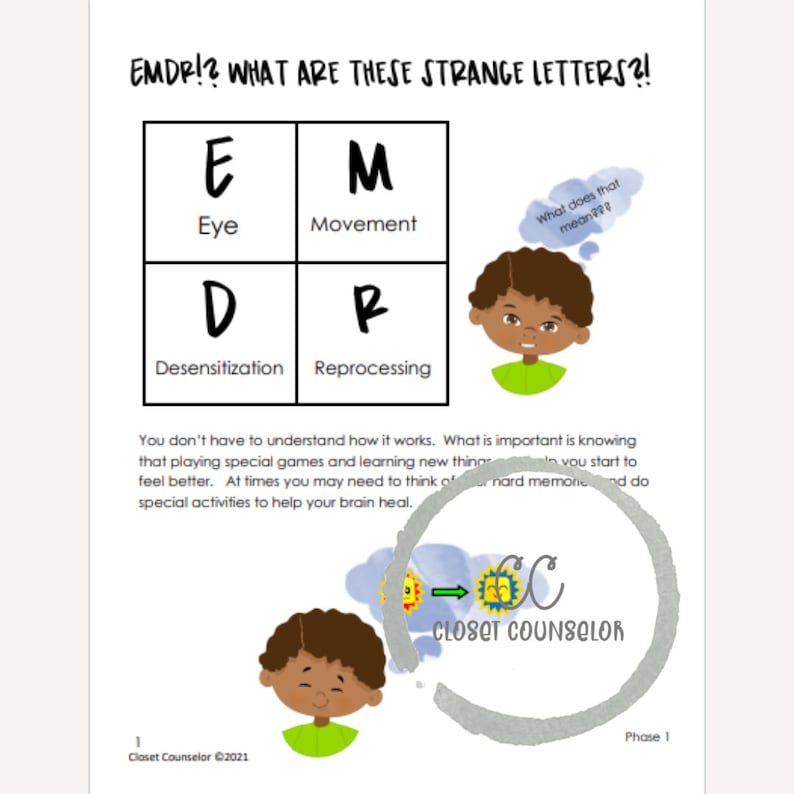 EMDR Workbook for Kids with Activities - Etsy