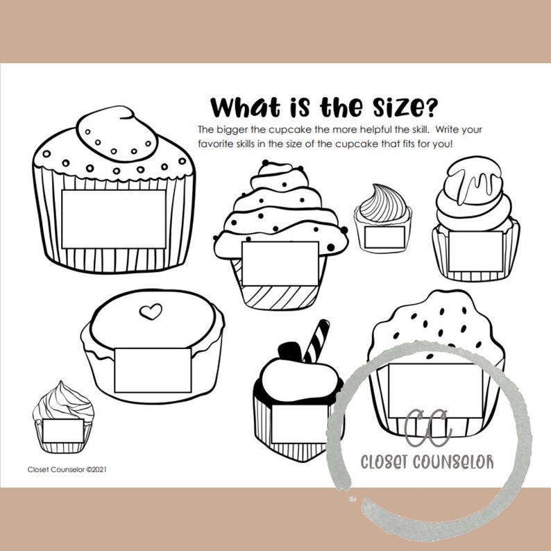 Cope-cakes: Worksheets and Game to Teach Coping Skills - Etsy