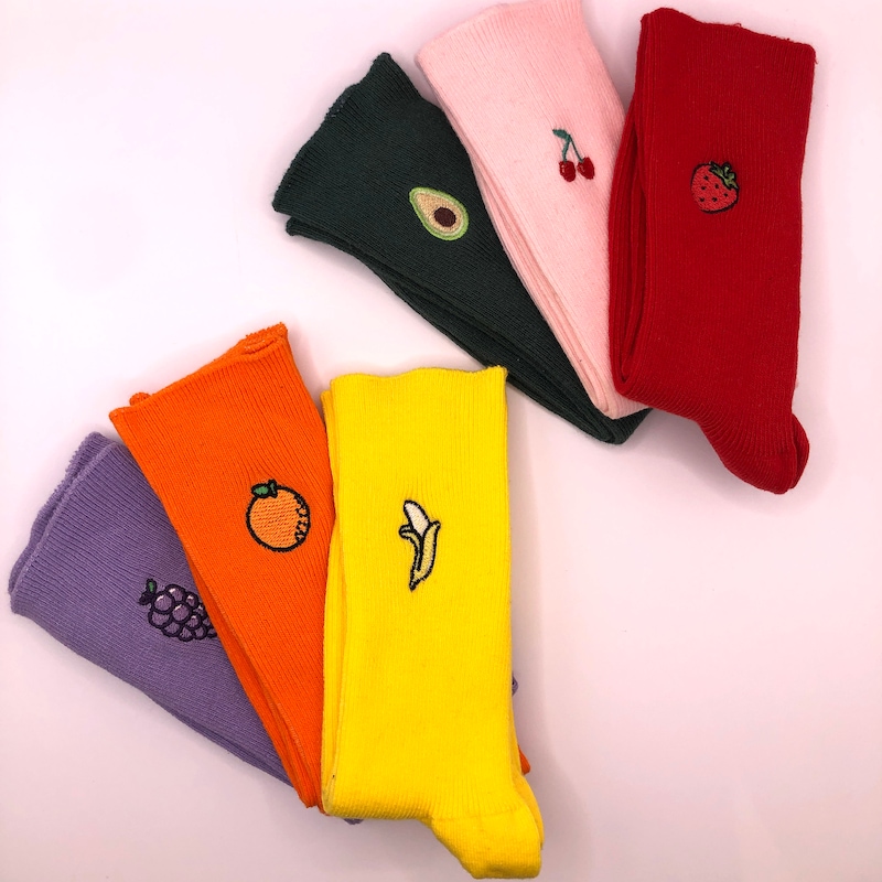 5.5 Orange Socks - Etsy UK