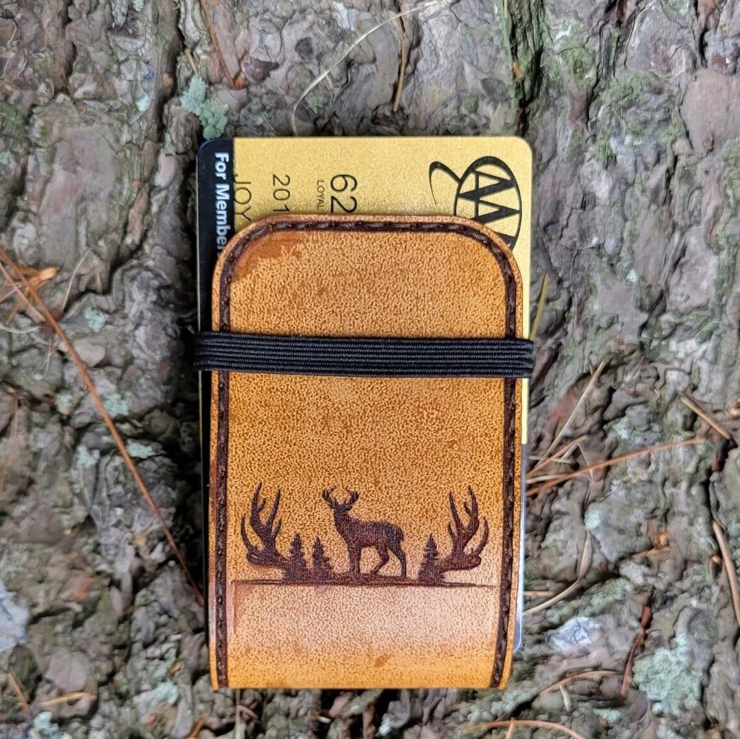 Custom Premium Thick Leather "deer in Antlers" Hudson River Valley ...