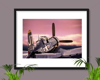 Classic WWII Pinup Poster Swimwear Pinup and P-40 Warhawk Aircraft ...