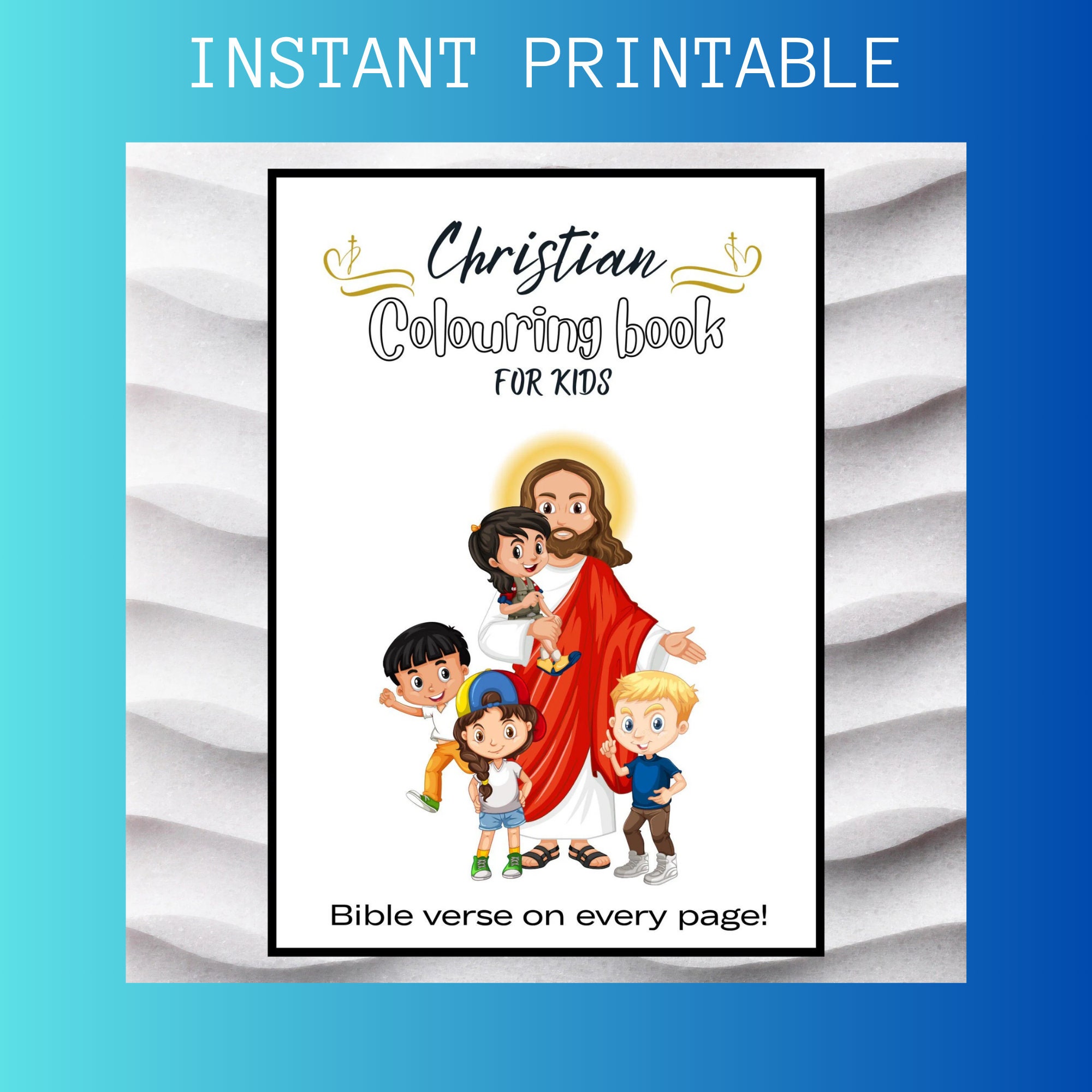 Christian Coloring Book for Kids, Bible Verse Worksheets for Kids ...