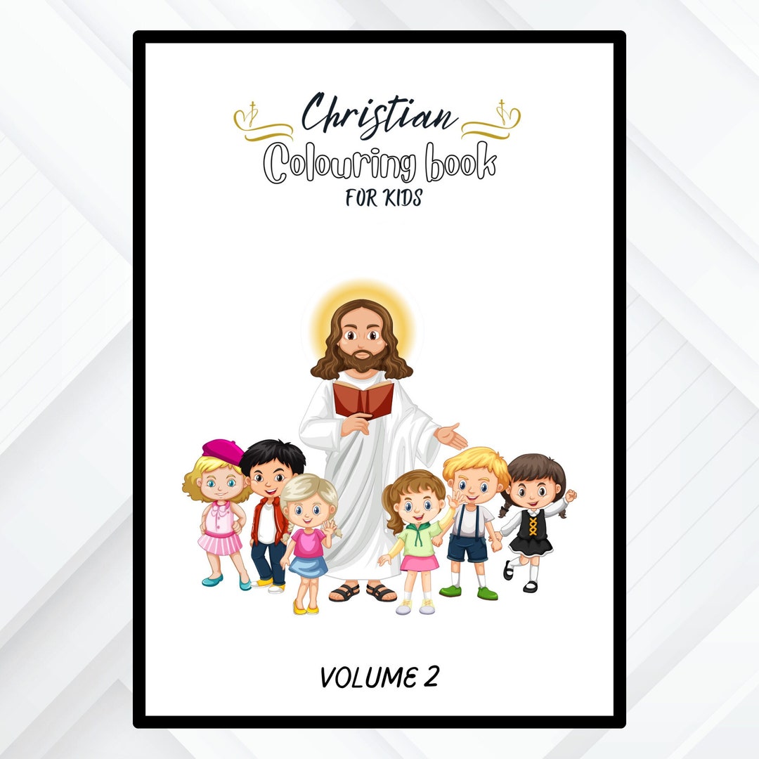 Christian Coloring Book for Kids Vol.2 Bible Verse Worksheets - Etsy