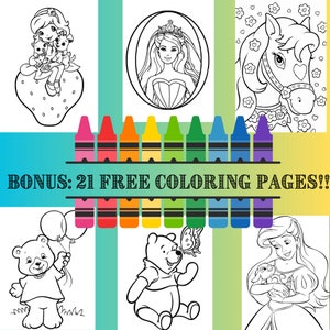 Fun Educational Workbook, 21 Coloring Pages for Grade 2-3, Ages 6 7 ...