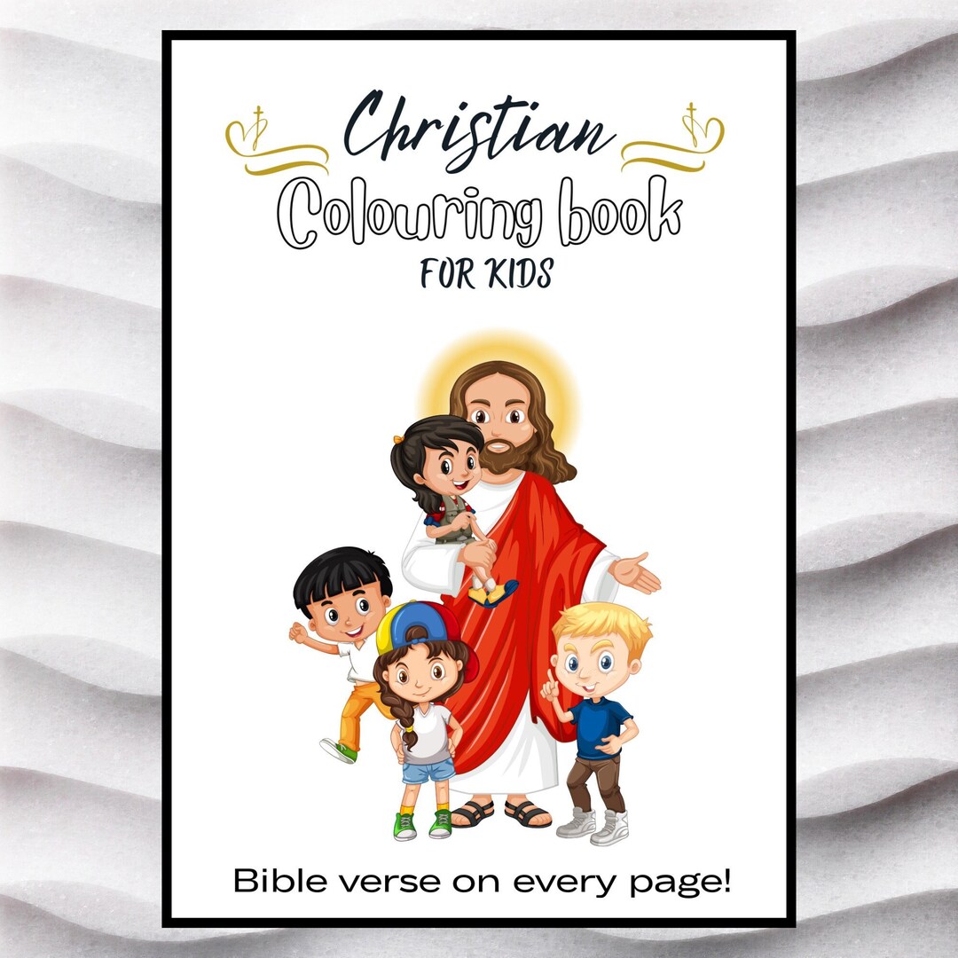 Christian Coloring Book for Kids Bible Verse Worksheets for - Etsy