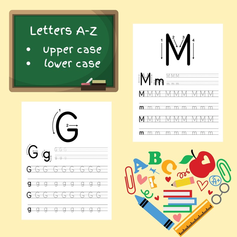 My First Tracing Book, Upper & Lower Case, Numbers 1-10 Preschool ...