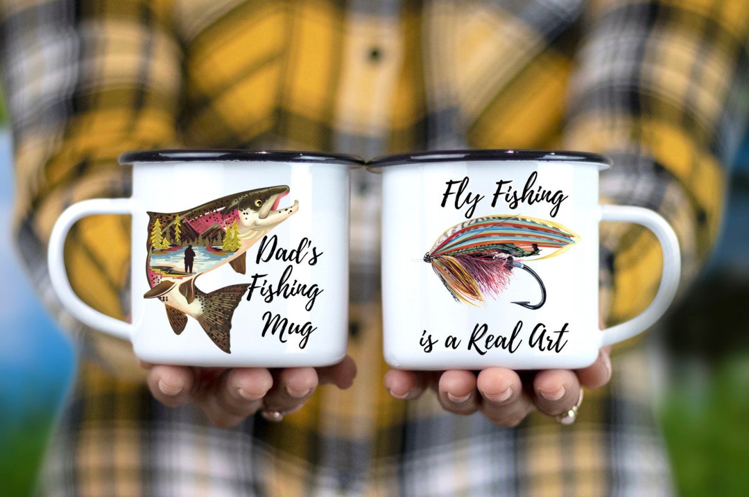 Fly Fishing Campfire Mug: Personalized Fisherman Gift - Etsy