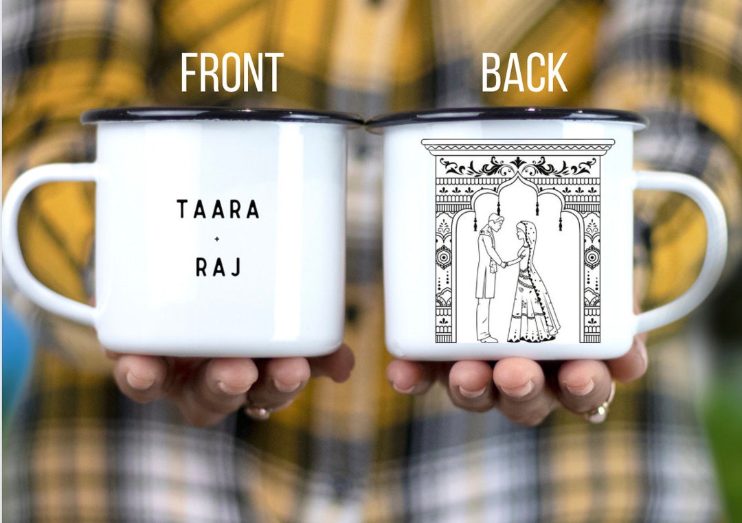 Indian Wedding Mug Engagement Gift Indian Engagement Bridal Gift Desi ...
