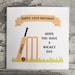 Personalised Cricket Card/cricket Birthday Card/birthday Card 50W - Etsy UK