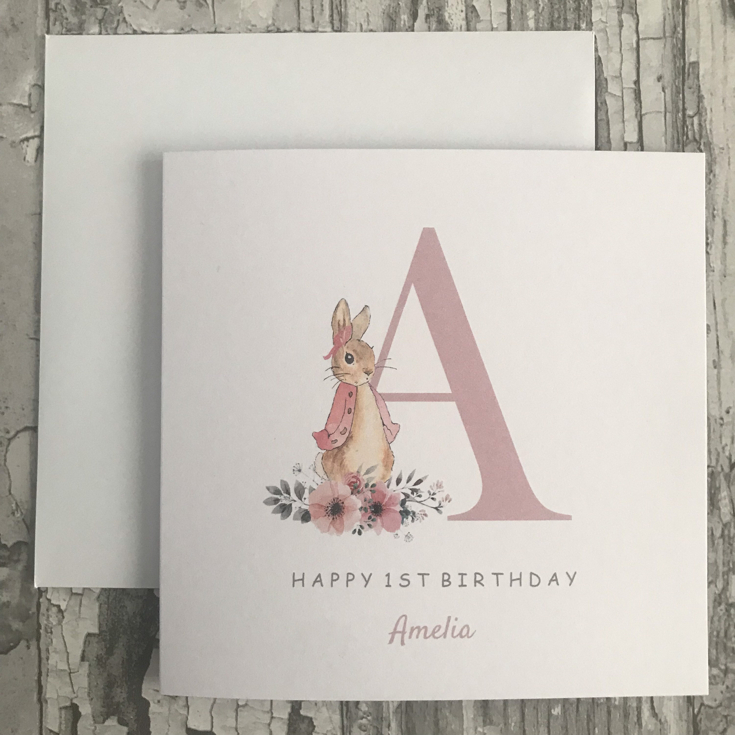 Personalised 1st Birthday Card/peter Rabbit 1st Birthday - Etsy UK