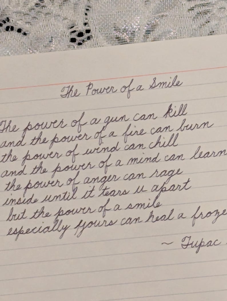 The Power of a Smile Poem - Etsy