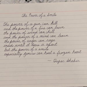 The Power of a Smile Poem - Etsy