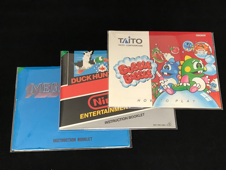 Nintendo Entertainment System / NES - Instruction Manual Sleeves (25 ...