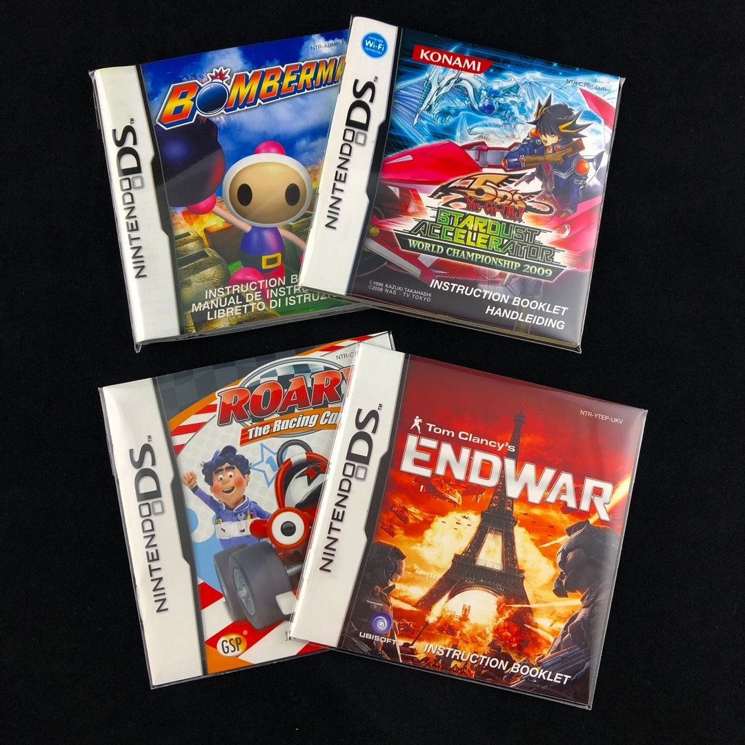 Nintendo DS - Instruction Manual Sleeves / Protectors (25 Pack) - Etsy