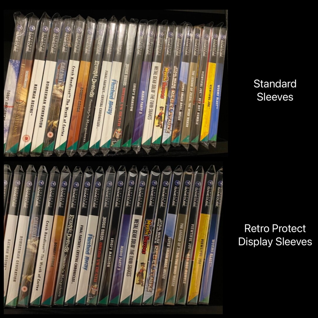 DVD / Game PS2 Xbox Gamecube Wii - Display Sleeves / Case Protectors ...
