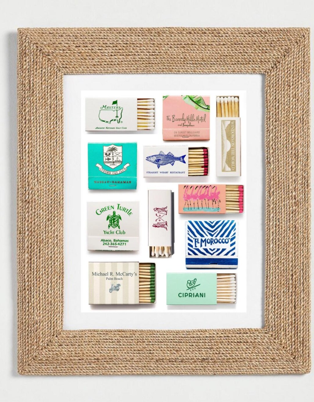 Matchbox Classy & Coastal Wall Print // Preppy, Pink, Girly, Wall Art ...