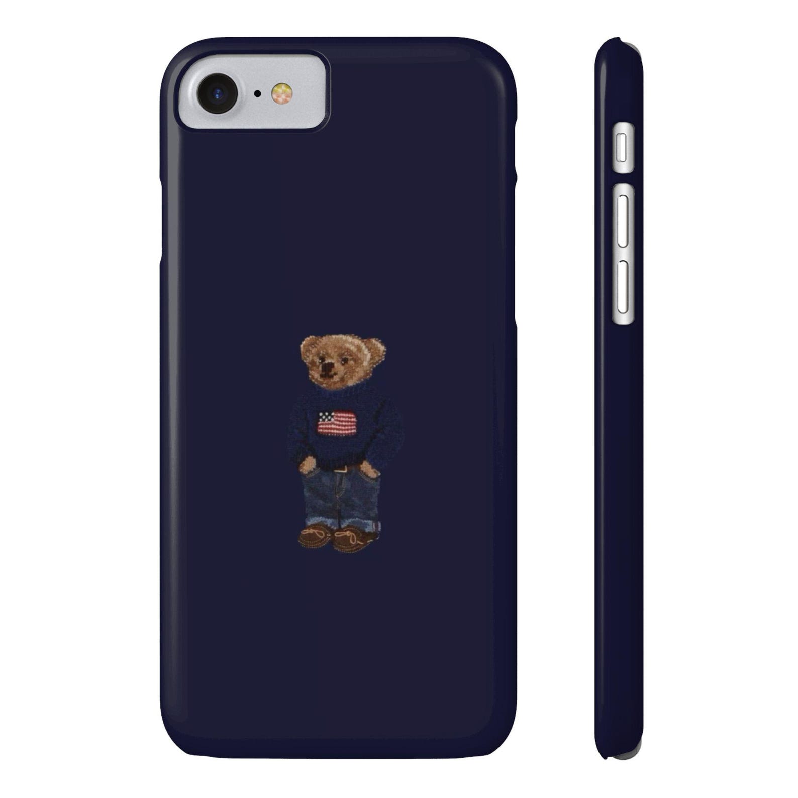 Ralph Lauren Bear Phone Case American Flag Sweater Inspired Slim Phone ...
