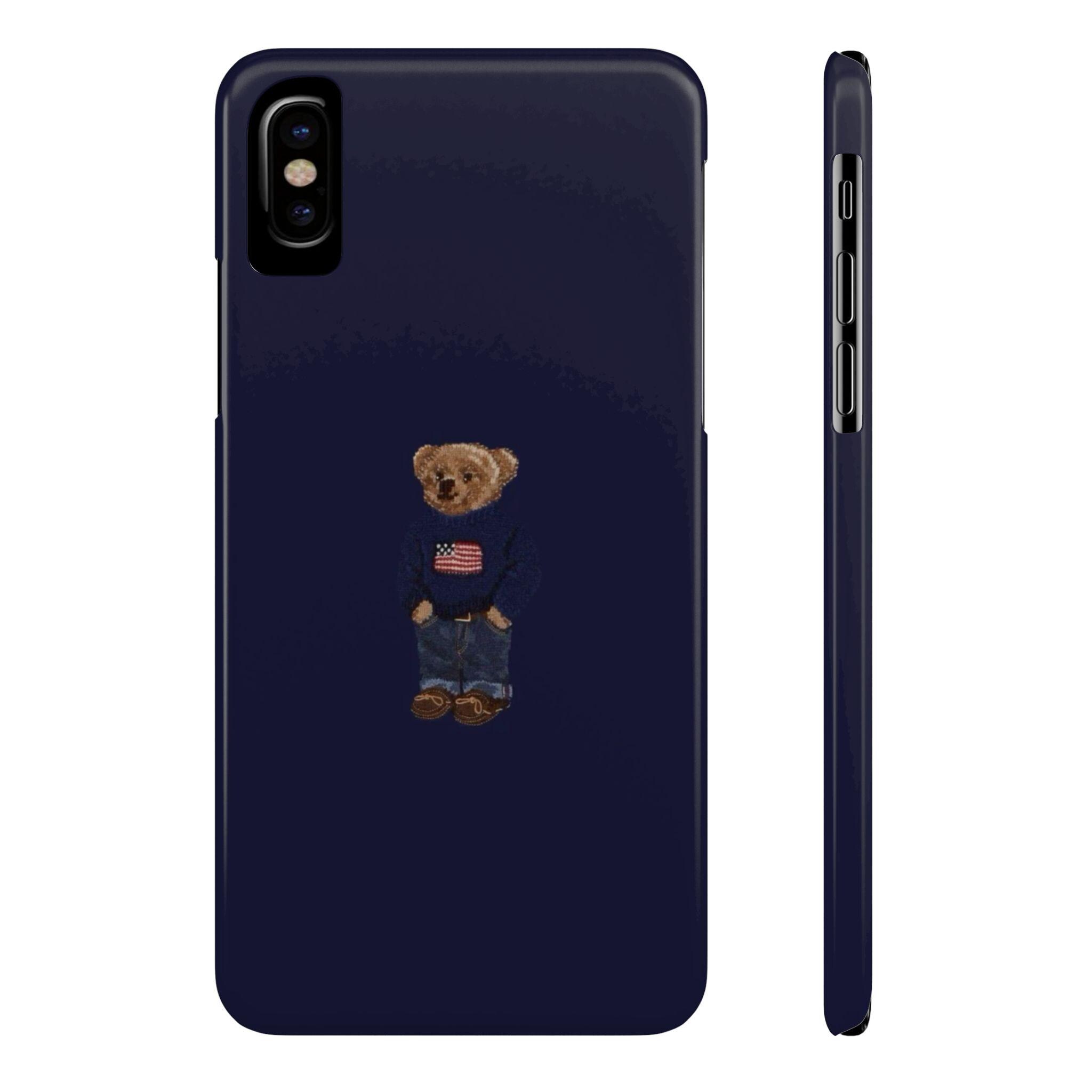 Ralph Lauren Bear Phone Case American Flag Sweater Inspired Slim Phone ...