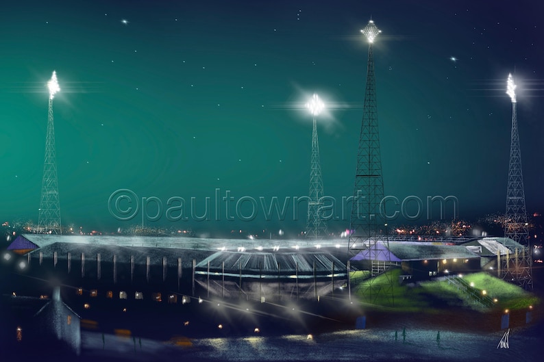 1980 S Elland Road Leeds United 20 X 30 Poster Print Etsy