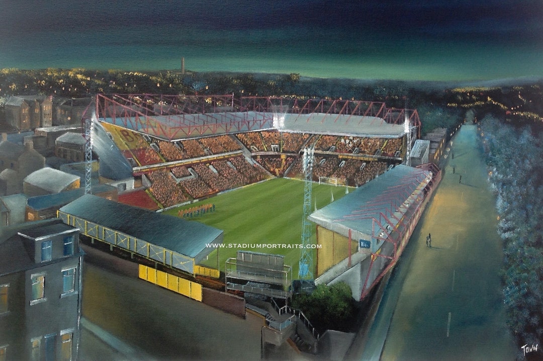 Bradford City - Valley Parade Night Scene - 20'' X 30'' Poster Print - Etsy