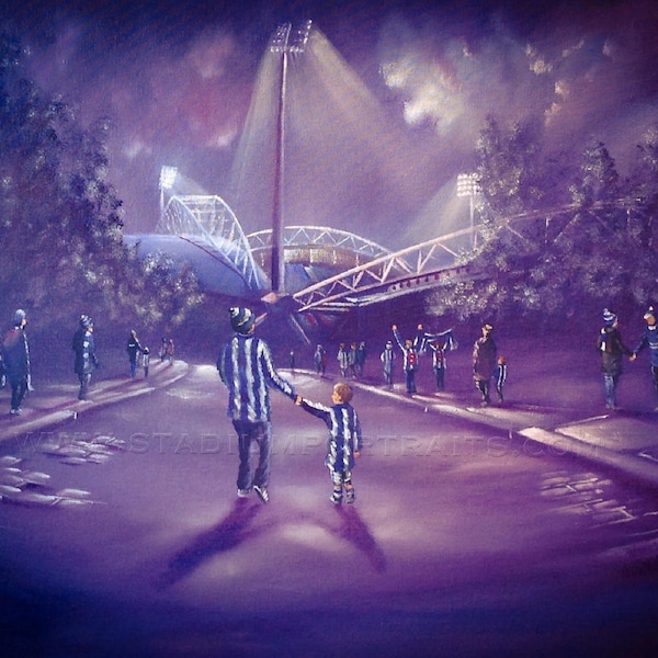 Chaddy End, Boundary Park, Oldham Athletic 20'' X 30'' Box Canvas Print ...