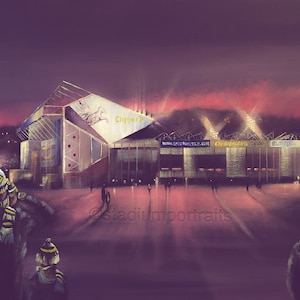 Chaddy End, Boundary Park, Oldham Athletic 20'' X 30'' Box Canvas Print ...