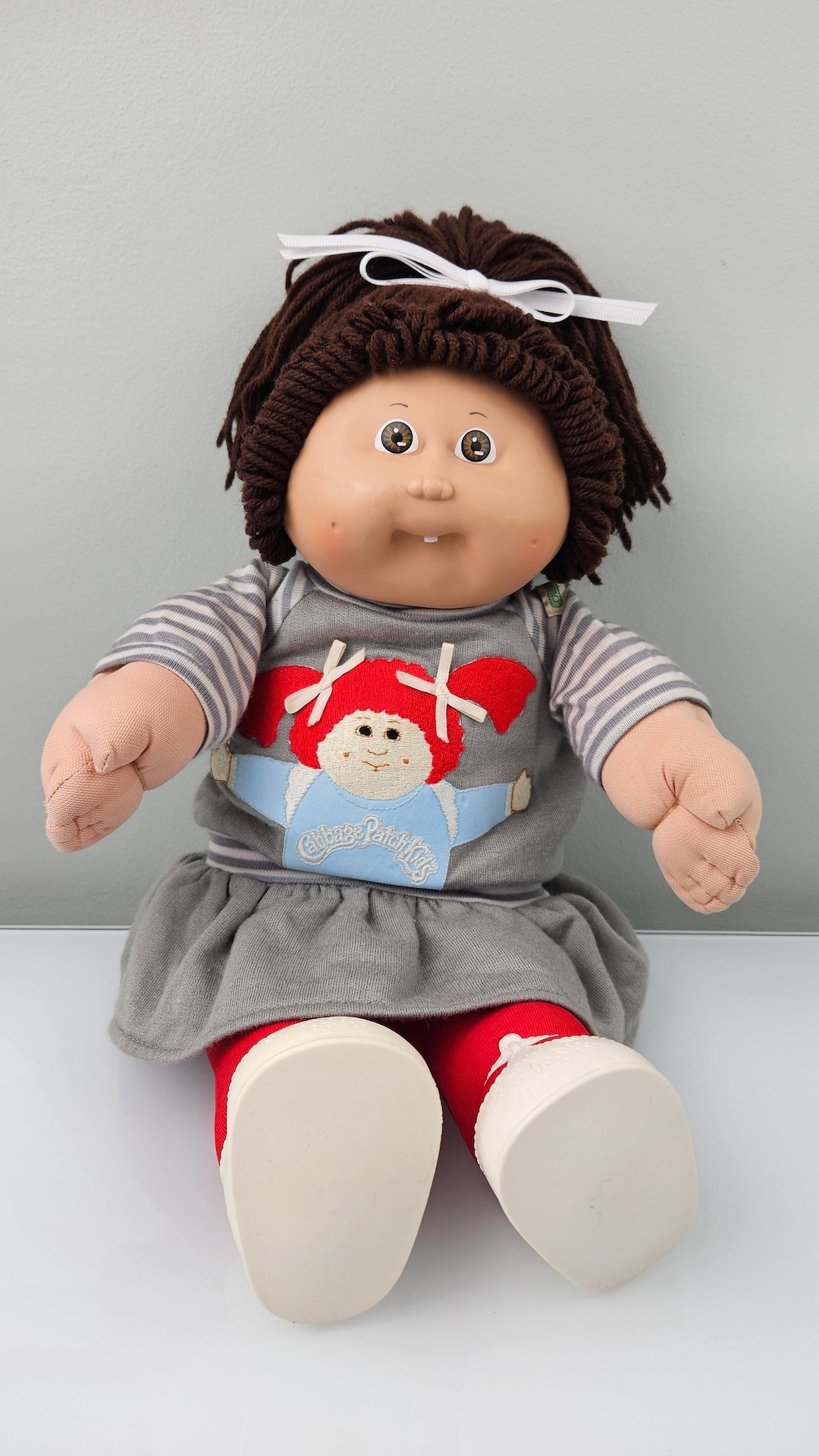 Doll Vintage Cabbage Patch Doll 1985 HM5 OK Factory Doll in Grey ...