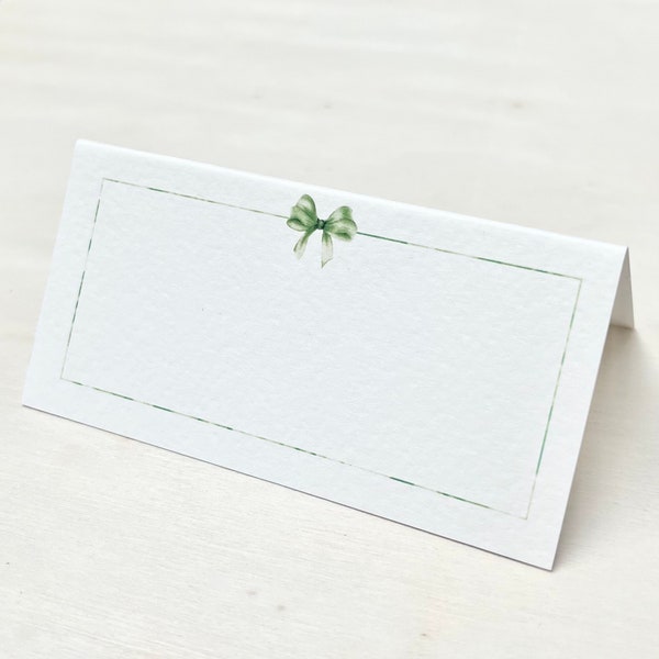 Bow Place Card - Etsy