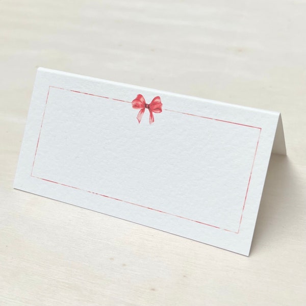 Bow Place Card Settings - Etsy