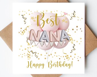 Nani Birthday Card - Etsy