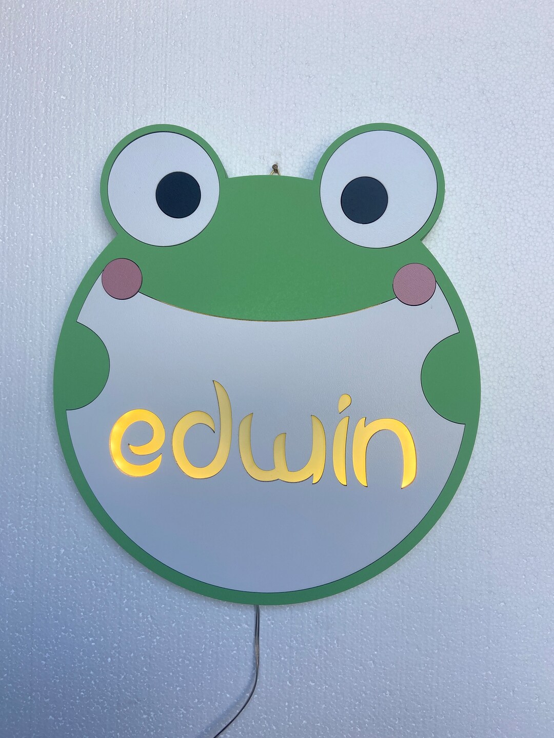 Baby Night Light, Cute Frog Night Light, Personalized Night Light ...