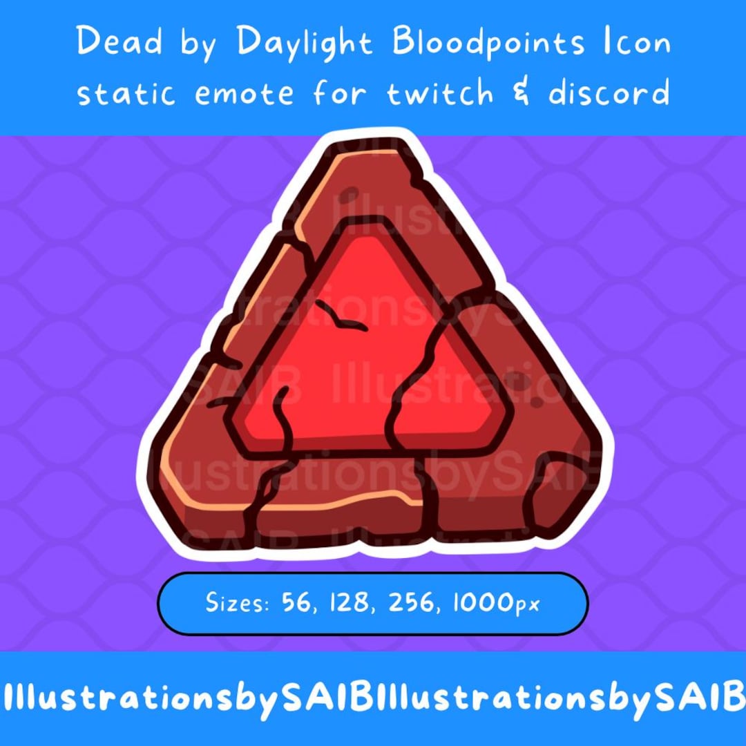Dead by Daylight Bloodpoints Icon Emote - Etsy