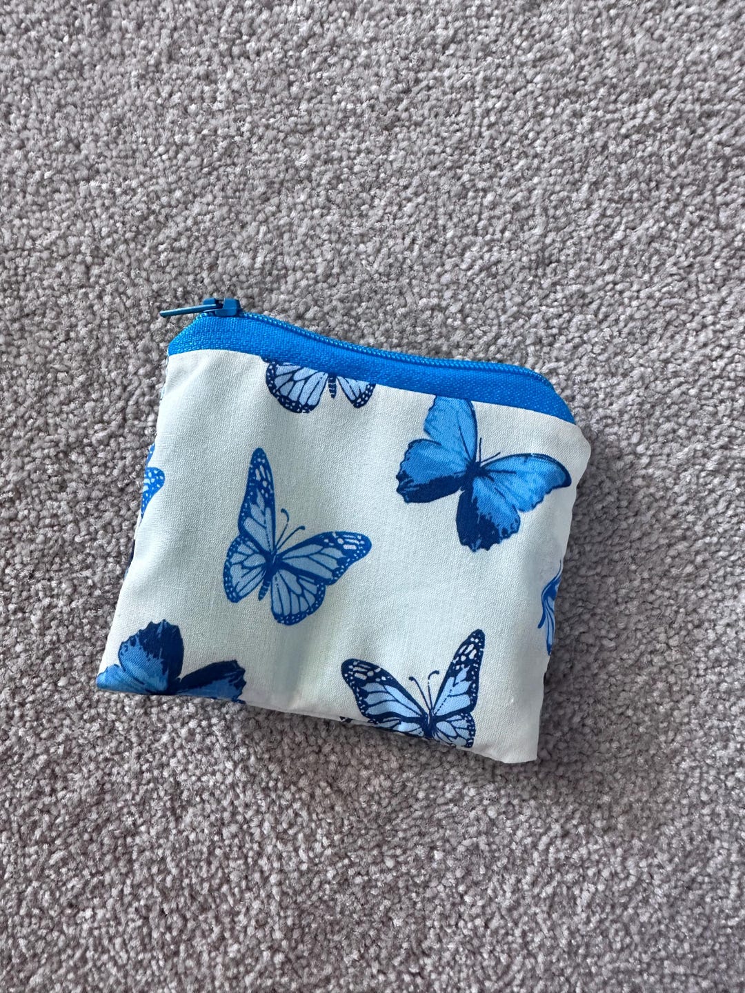 Blue Butterfly Coin Purse - Etsy