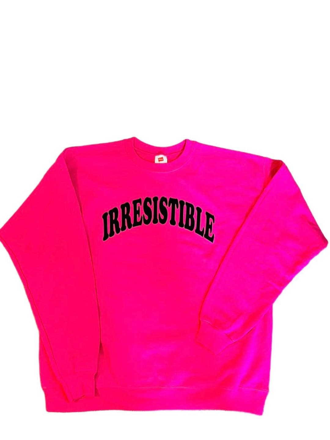 Irresistible Hot Pink Sweatshirt - Etsy