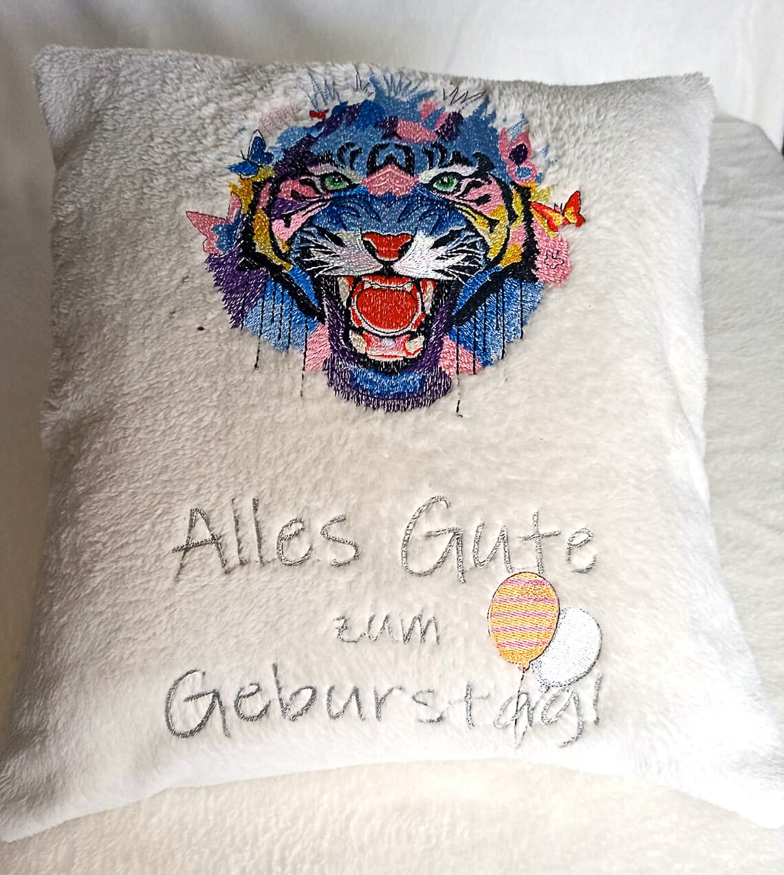 Tiger Machine Embroidery Watercolour Design Files Tiger - Etsy
