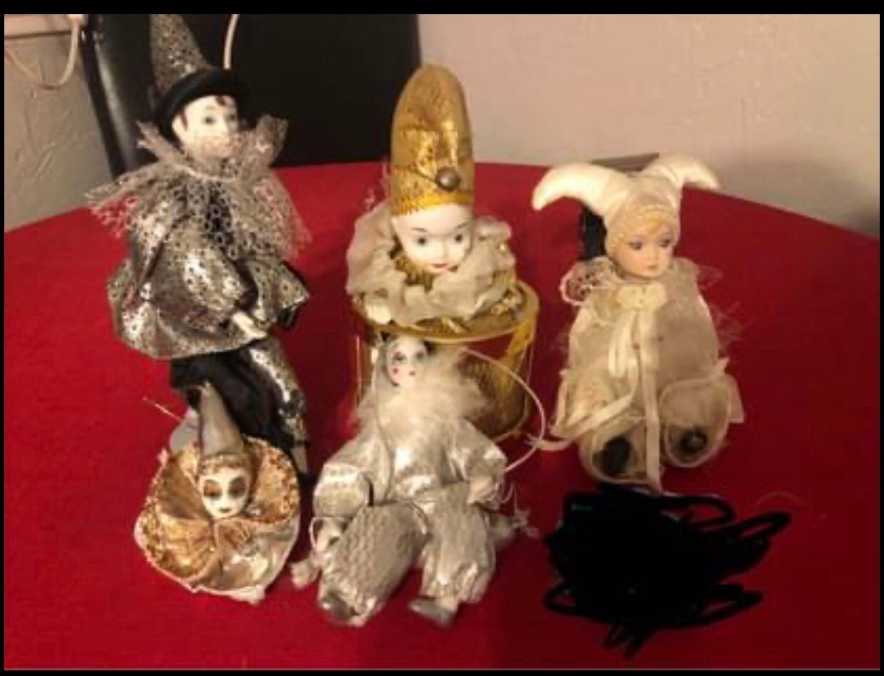 Collection of Vintage Porcelain Jester Dolls - Etsy