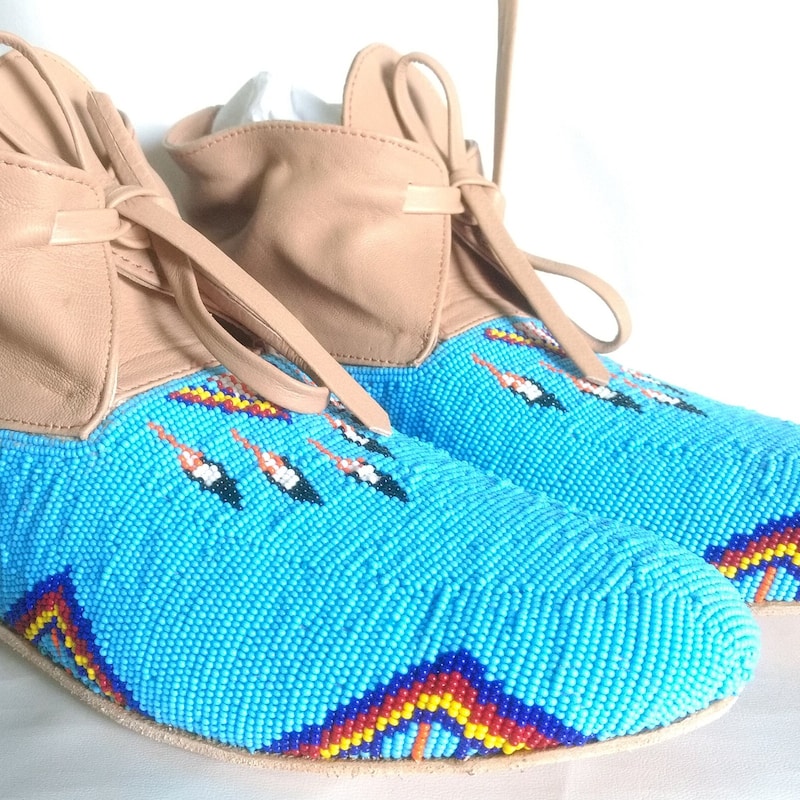 Beaded Moccasins - Etsy