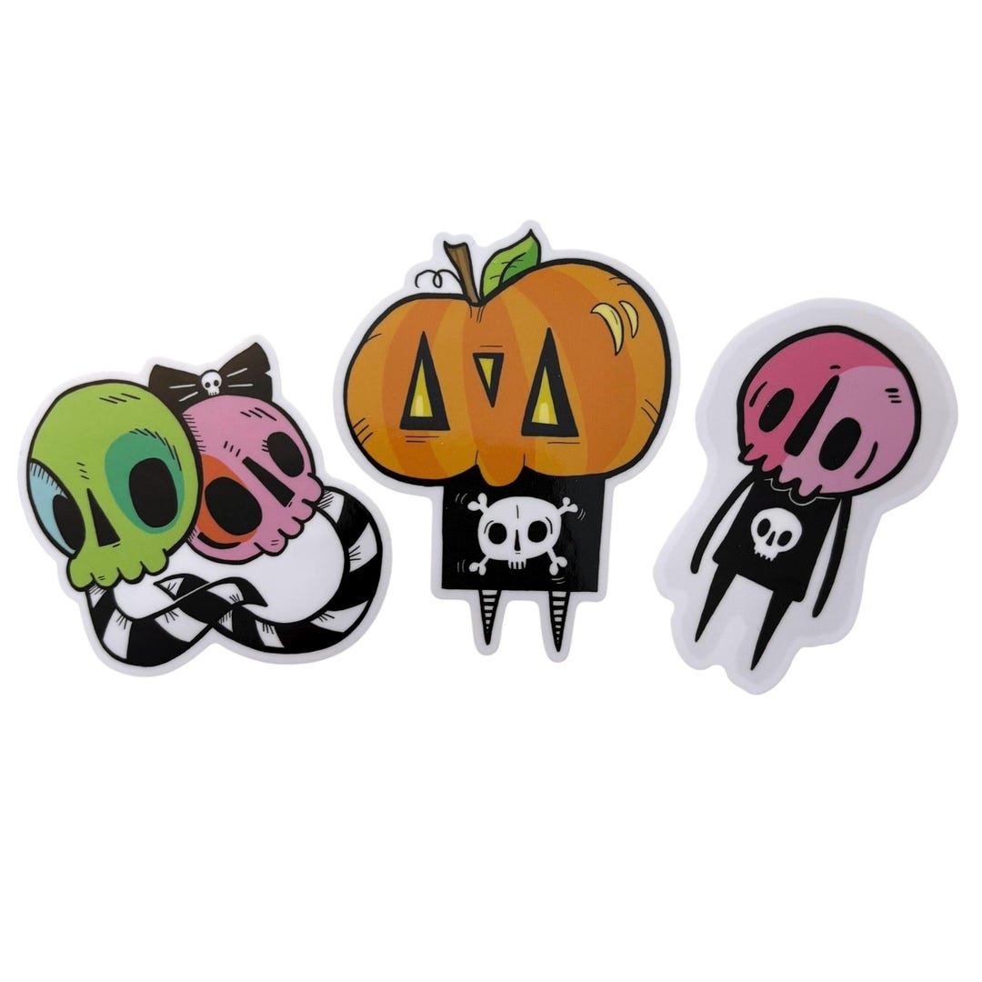 Spooky Sticker Pack - Etsy